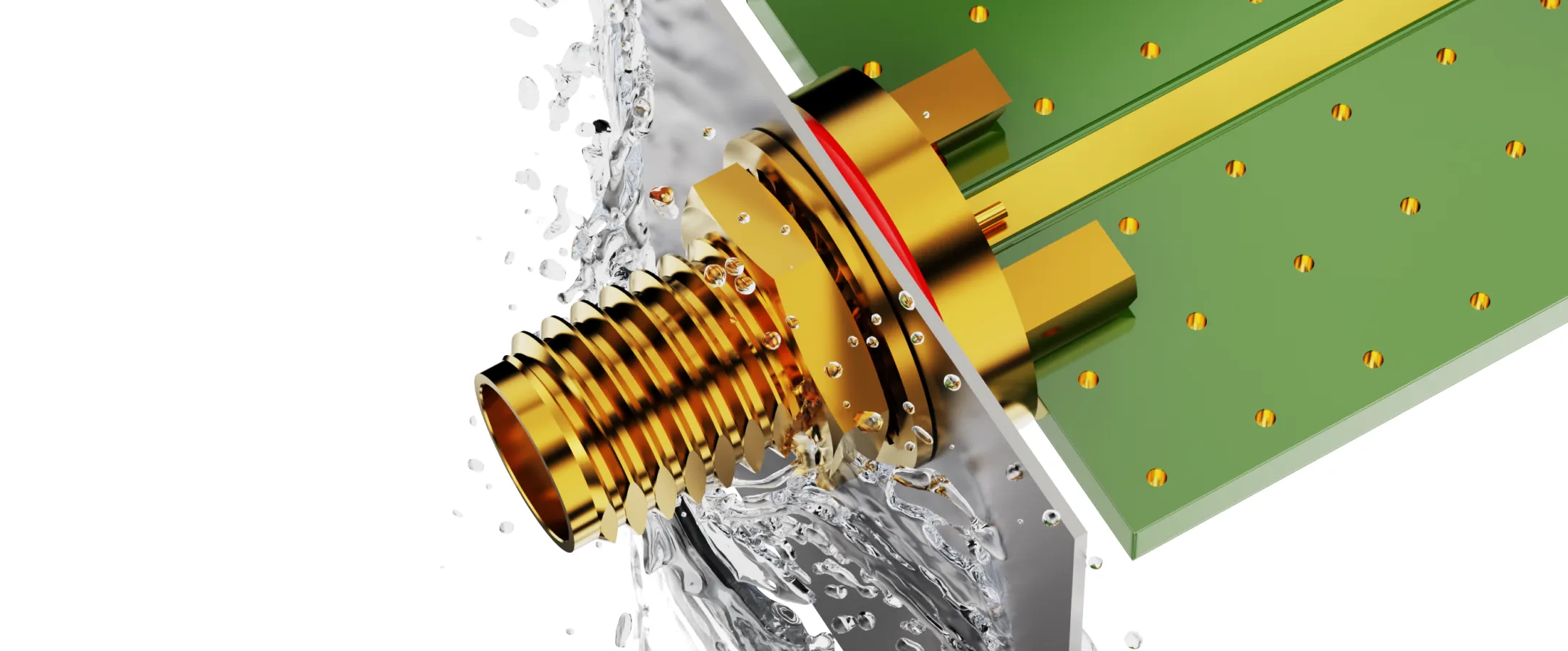 Conector SMA para PCB IP68 e IP69K RFPC SMA23 FN - Anatronic S.A